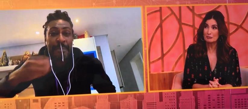 Dodô, do Pixote, se emociona no Encontro e solta catarro ao vivo