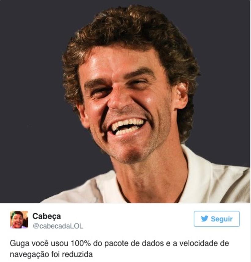Guga é destaque durante transmissão da Globo e vira meme
