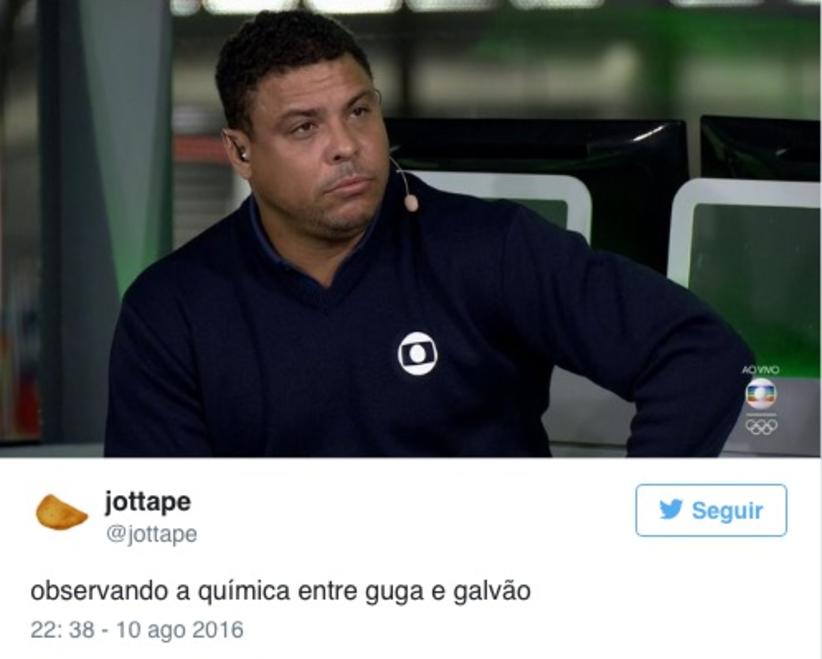 Guga é destaque durante transmissão da Globo e vira meme