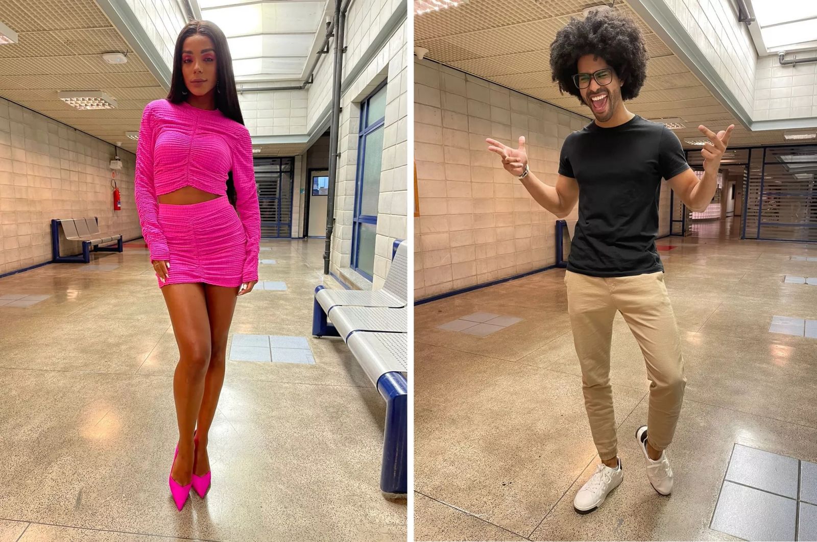 Aeroporto e looks: veja as primeiras fotos da chegada dos eliminados no ...