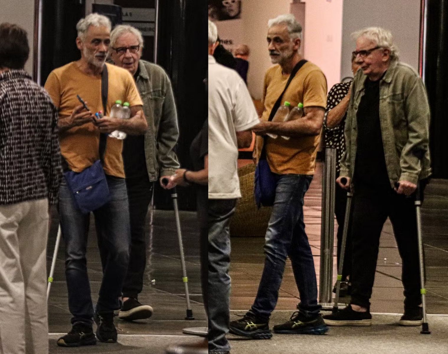 Marco Nanini é clicado no cinema com o marido após assistir 'Ainda ...