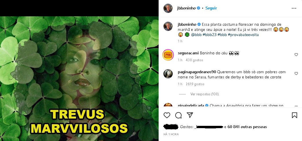 Boninho debocha de sister no BBB23: 'Trevus Marvvilosos'