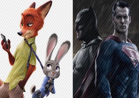 Estreias da semana: Batman vs Superman e Zootopia